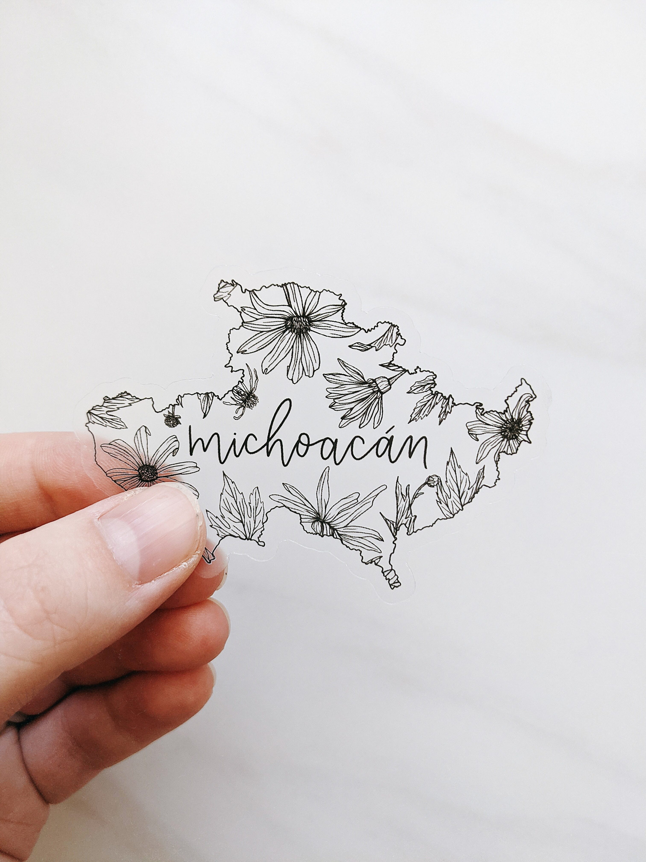 CLEAR Michoacán sticker Mexico state sticker Mexican | Etsy