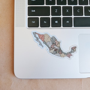 Mexico Sticker | Mexico States | Country Sticker | Vinyl Sticker ...