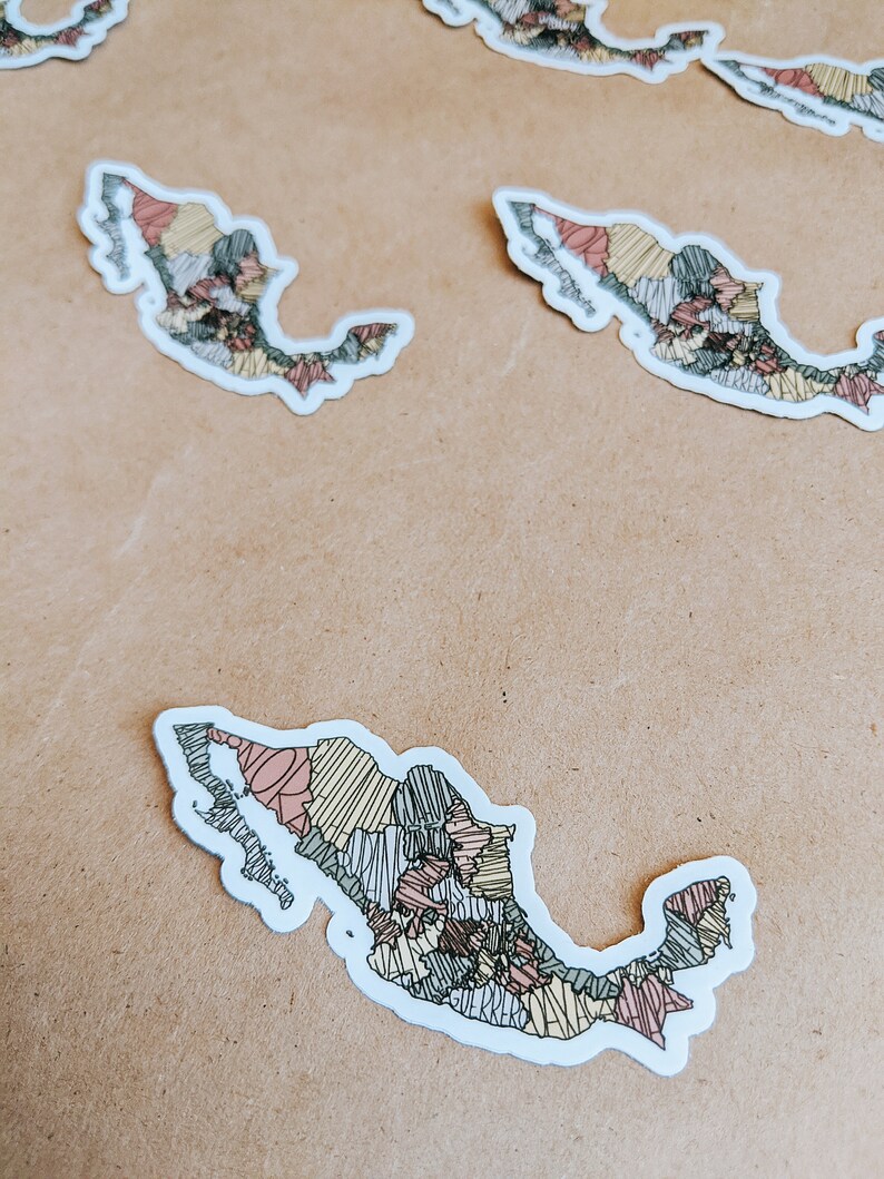 Mexico Sticker Mexico States Country Sticker Vinyl - Etsy