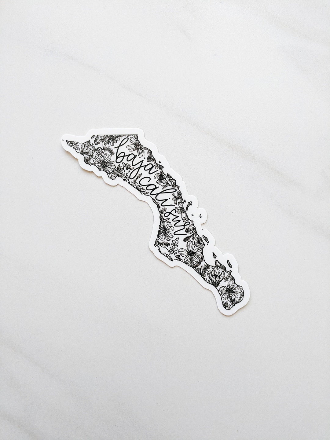 Baja California Sur sticker | Mexico state | native flora decal | hand ...