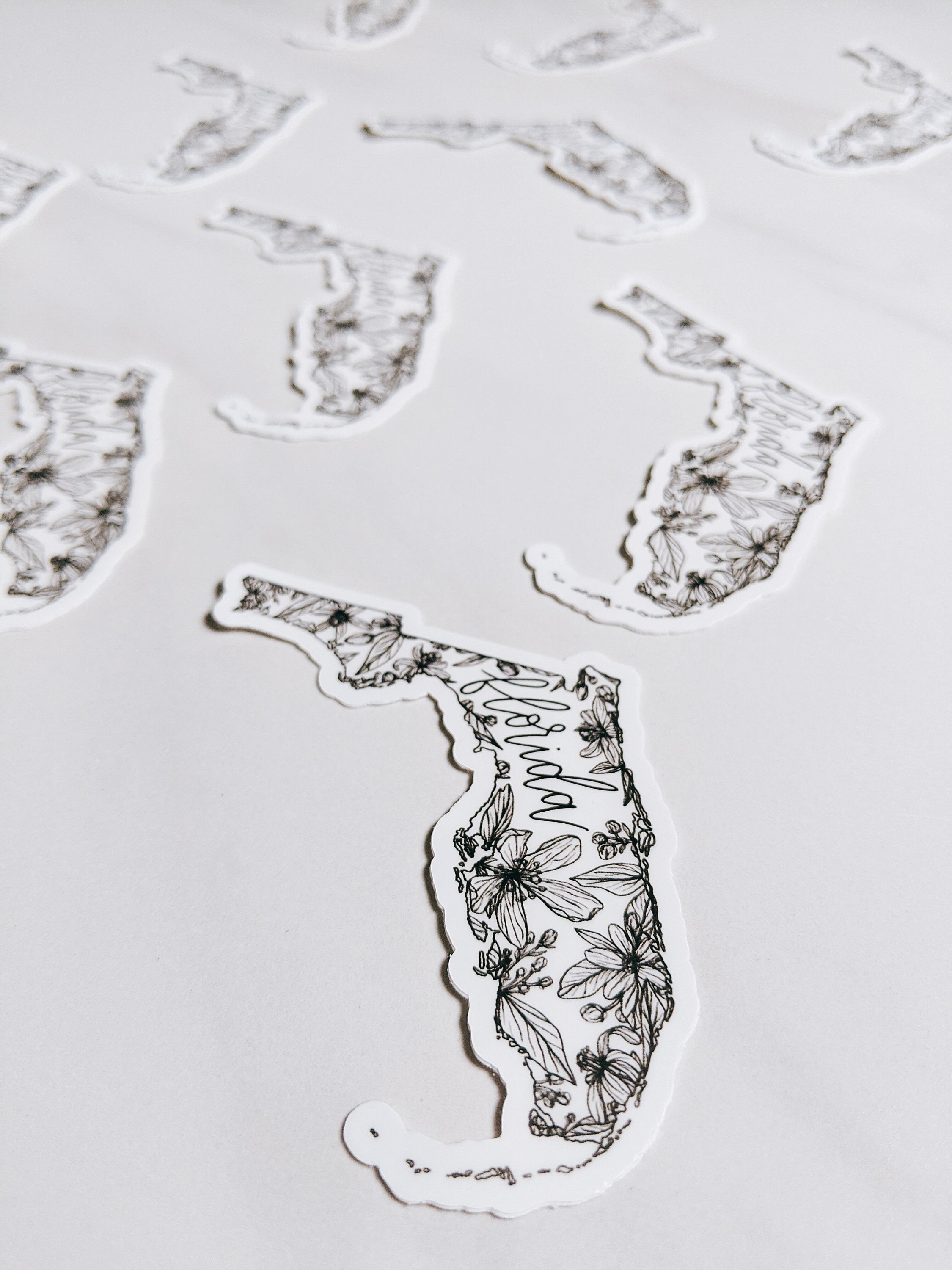 Florida Sticker FL State Flower Orange Blossom Sticker | Etsy