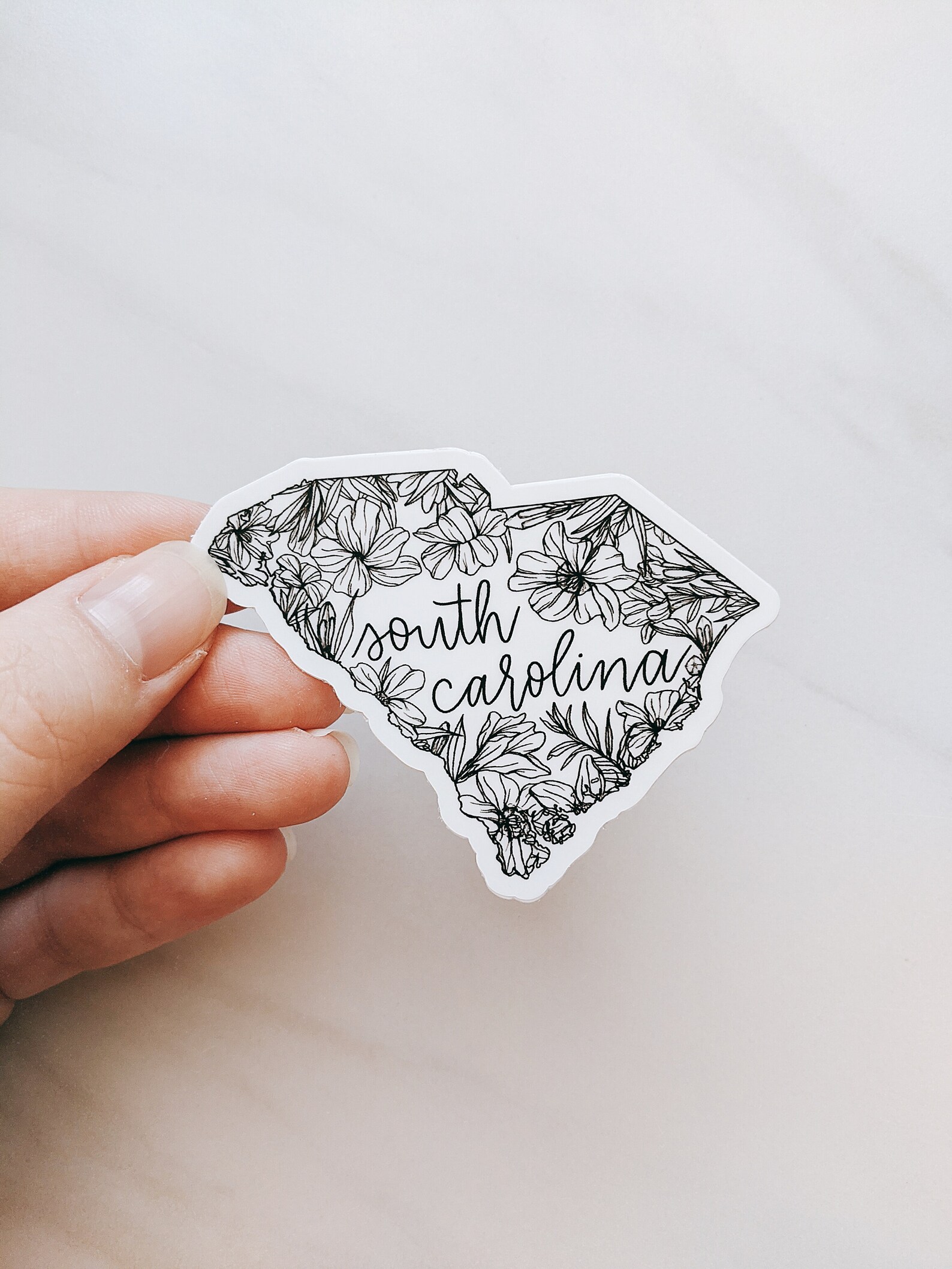 South Carolina Sticker MINI Size Available SC State Flower | Etsy