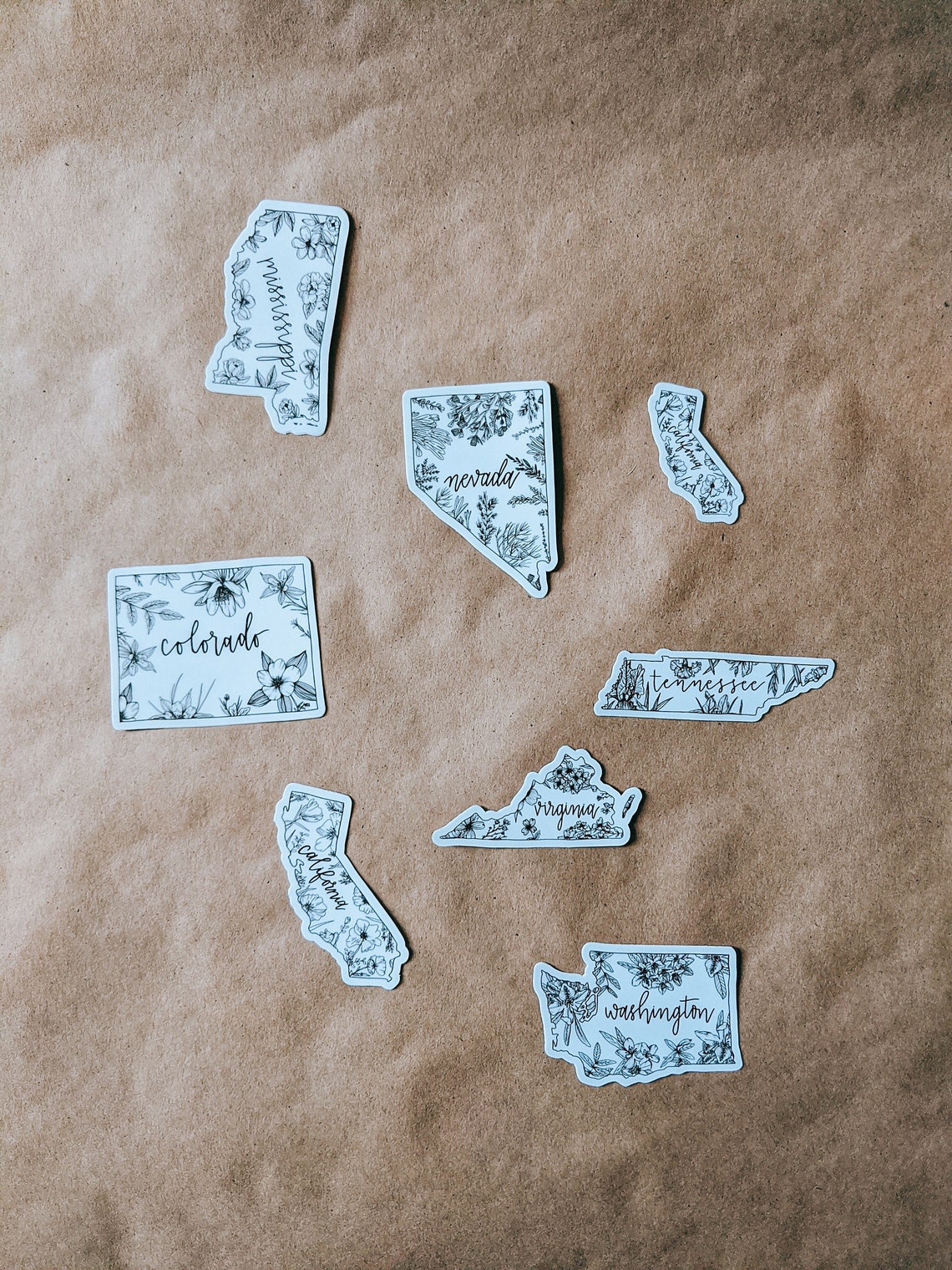 Mississippi Sticker MS State Flower Magnolia Vinyl Decal - Etsy