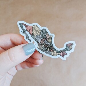 Mexico Sticker | Mexico States | Country Sticker | Vinyl Sticker ...