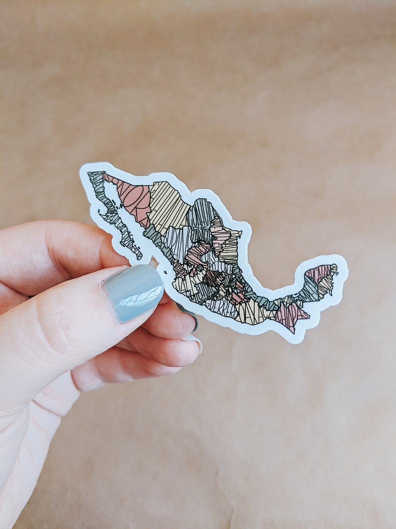 Mexico Sticker Mexico States Country Sticker Vinyl - Etsy