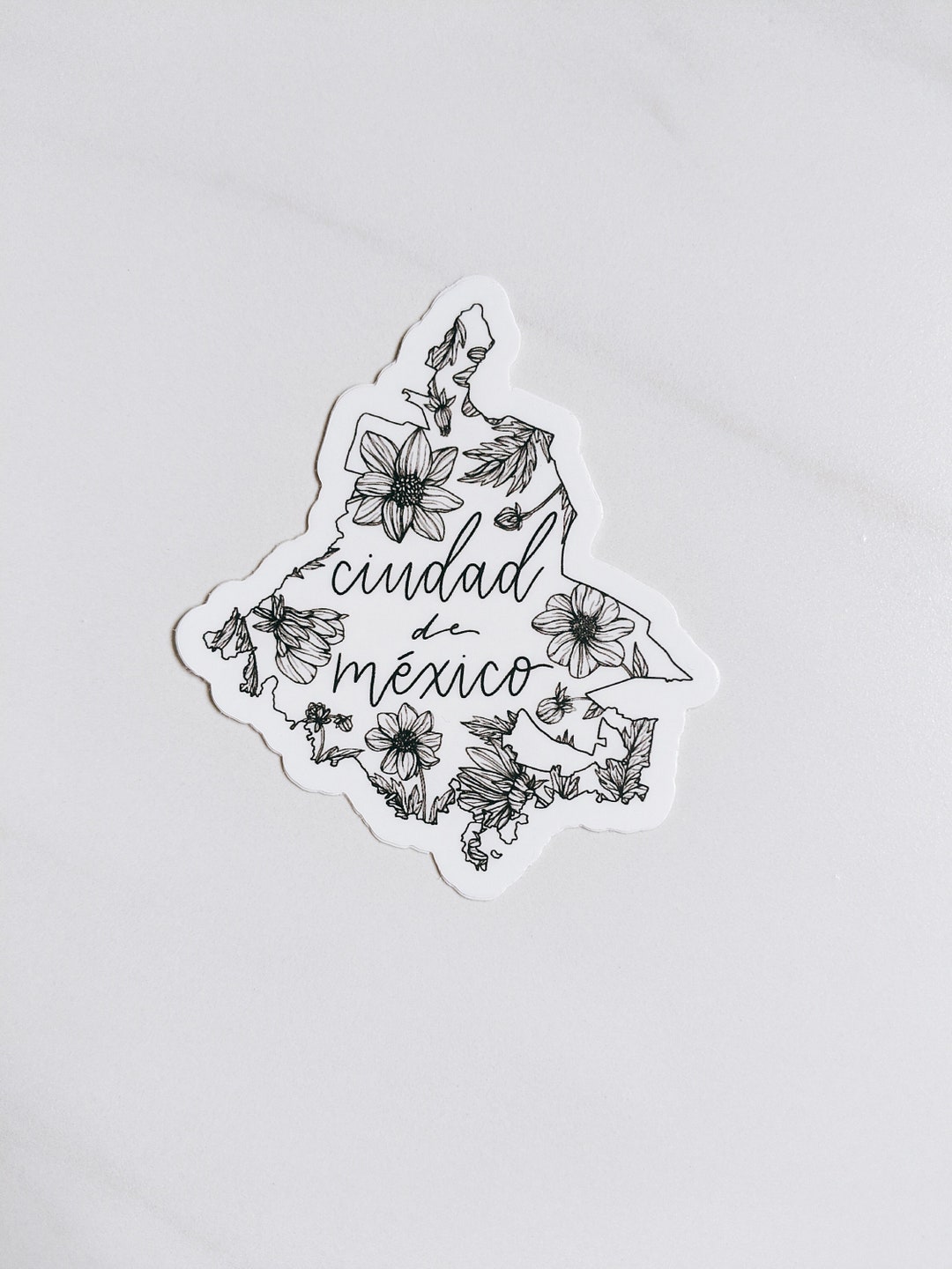 Ciudad De México Sticker | Mexico City State Sticker | Floral ...