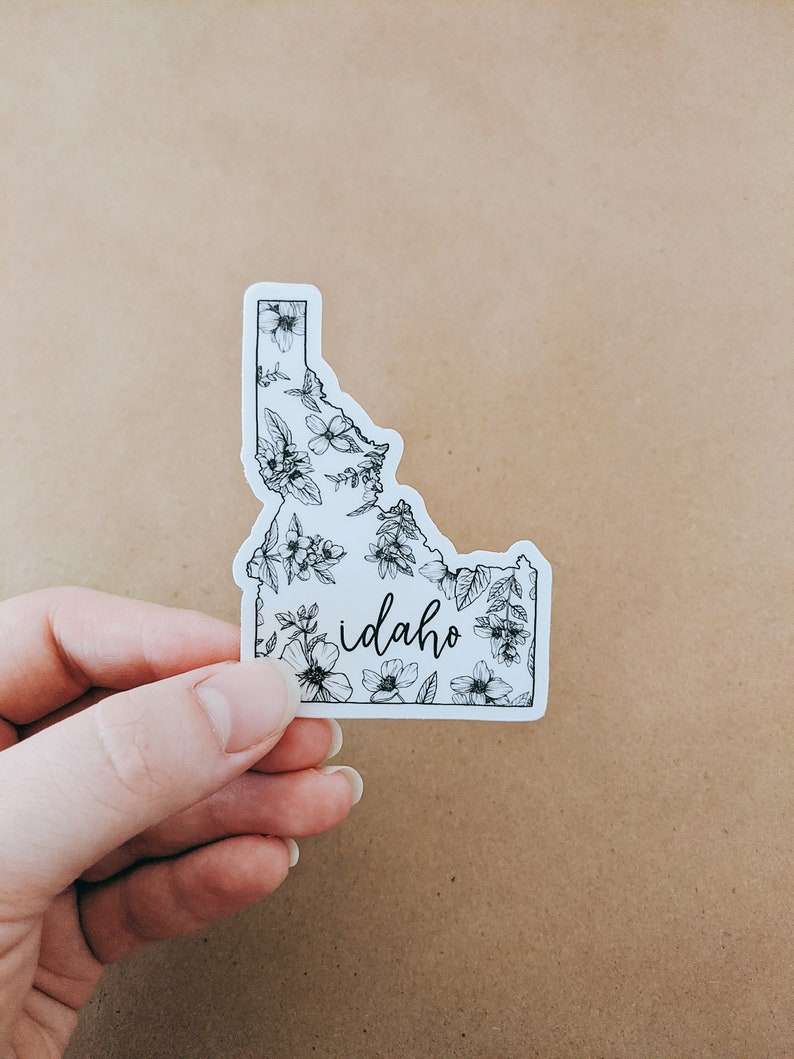 Idaho Sticker ID State Flower Syringa Vinyl Decal - Etsy