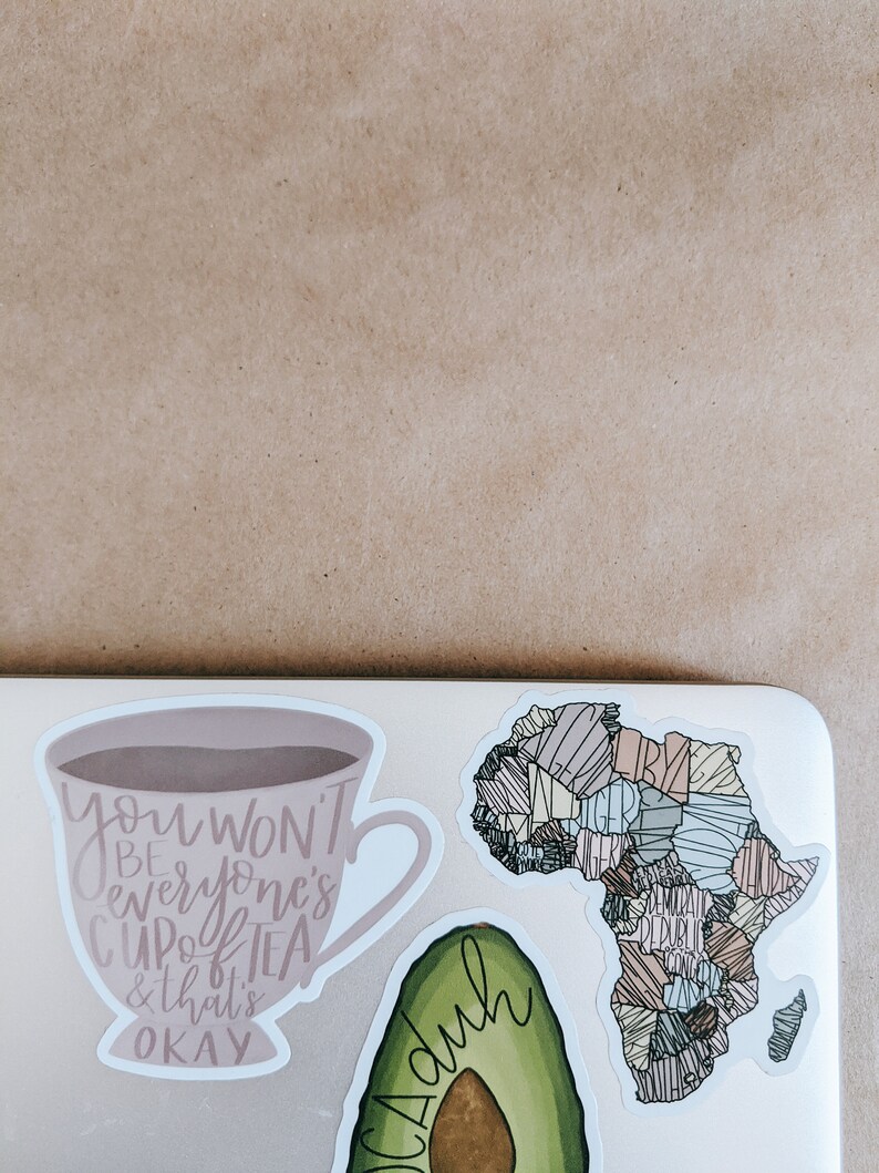 Africa Sticker Countries of Africa Continent Vinyl Decal - Etsy