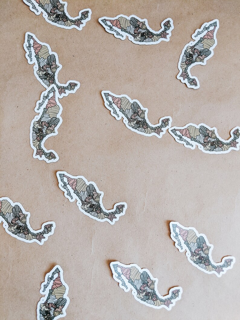 Mexico Sticker Mexico States Country Sticker Vinyl - Etsy