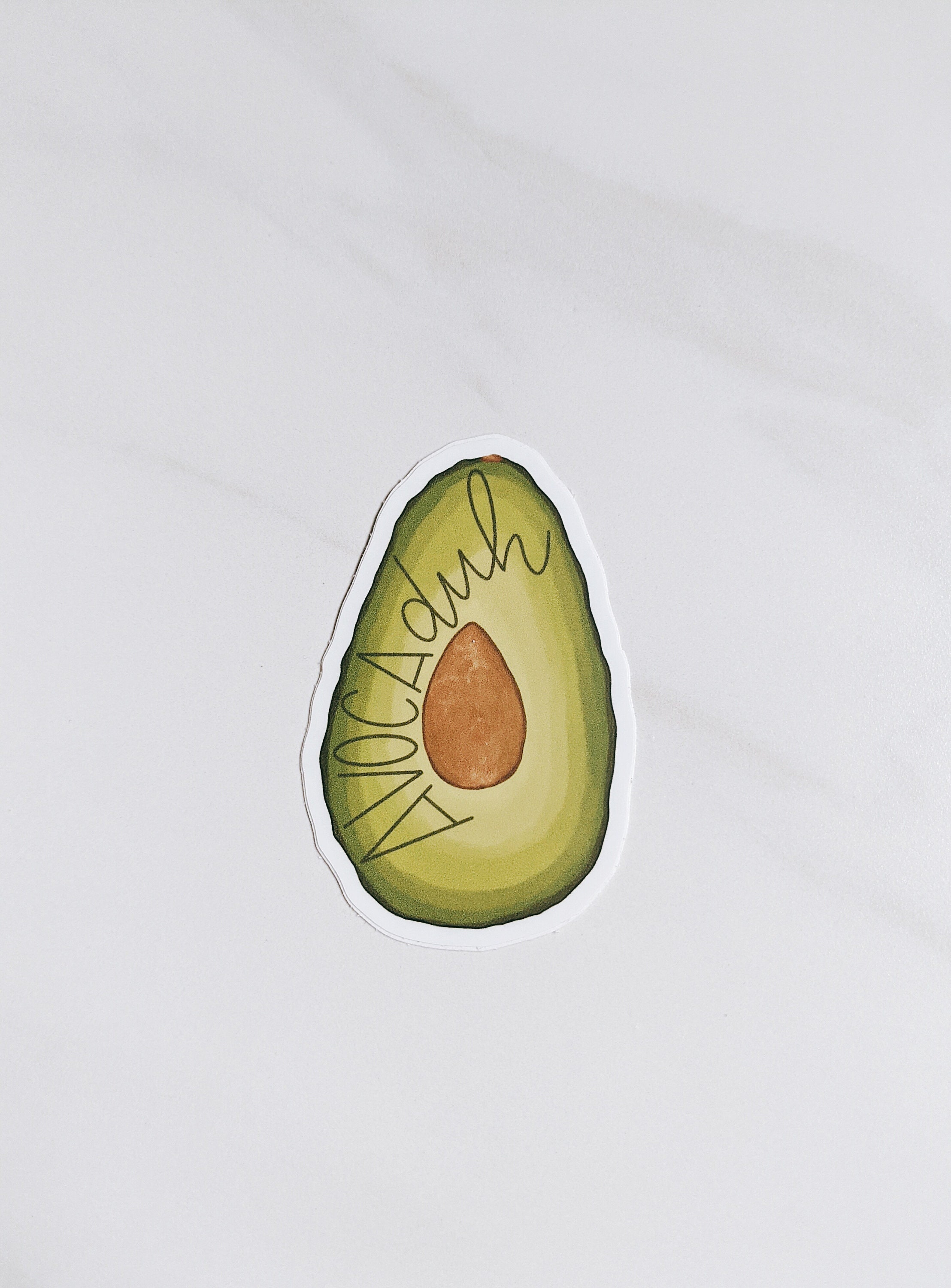 Avocaduh Sticker Avocado Sticker Vinyl Decal Waterproof | Etsy