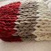 Tri-color Chunky Knit Blanket - Etsy