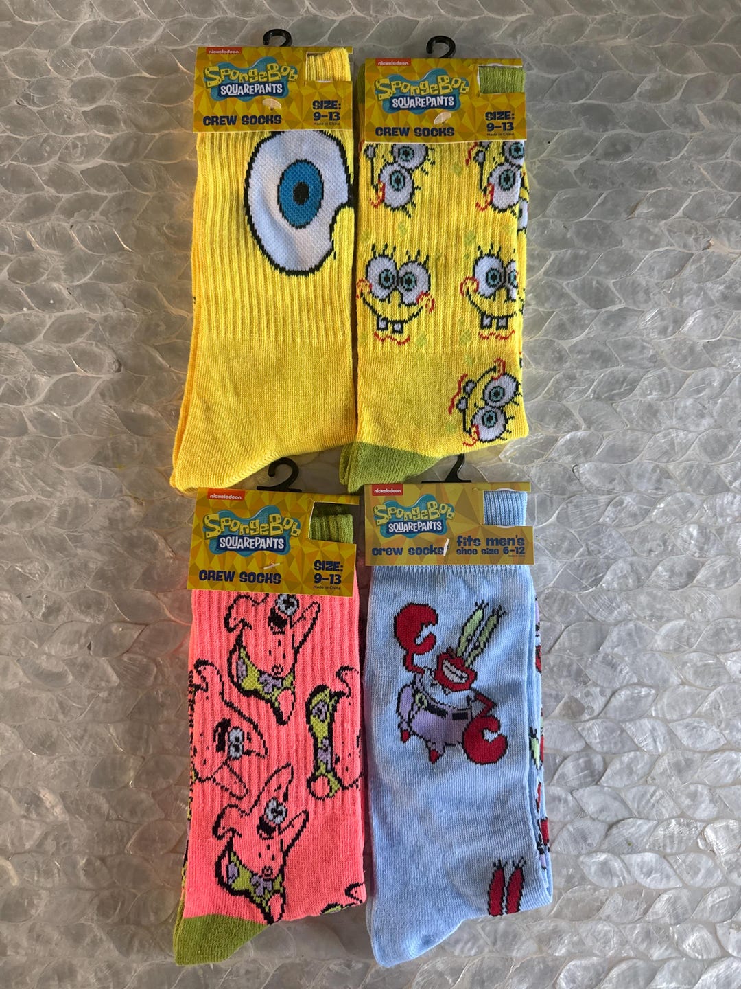 Spongebob Squarepants Socks Nickelodeon, Patrick Mr. Crabs, Krusty Crab - Etsy