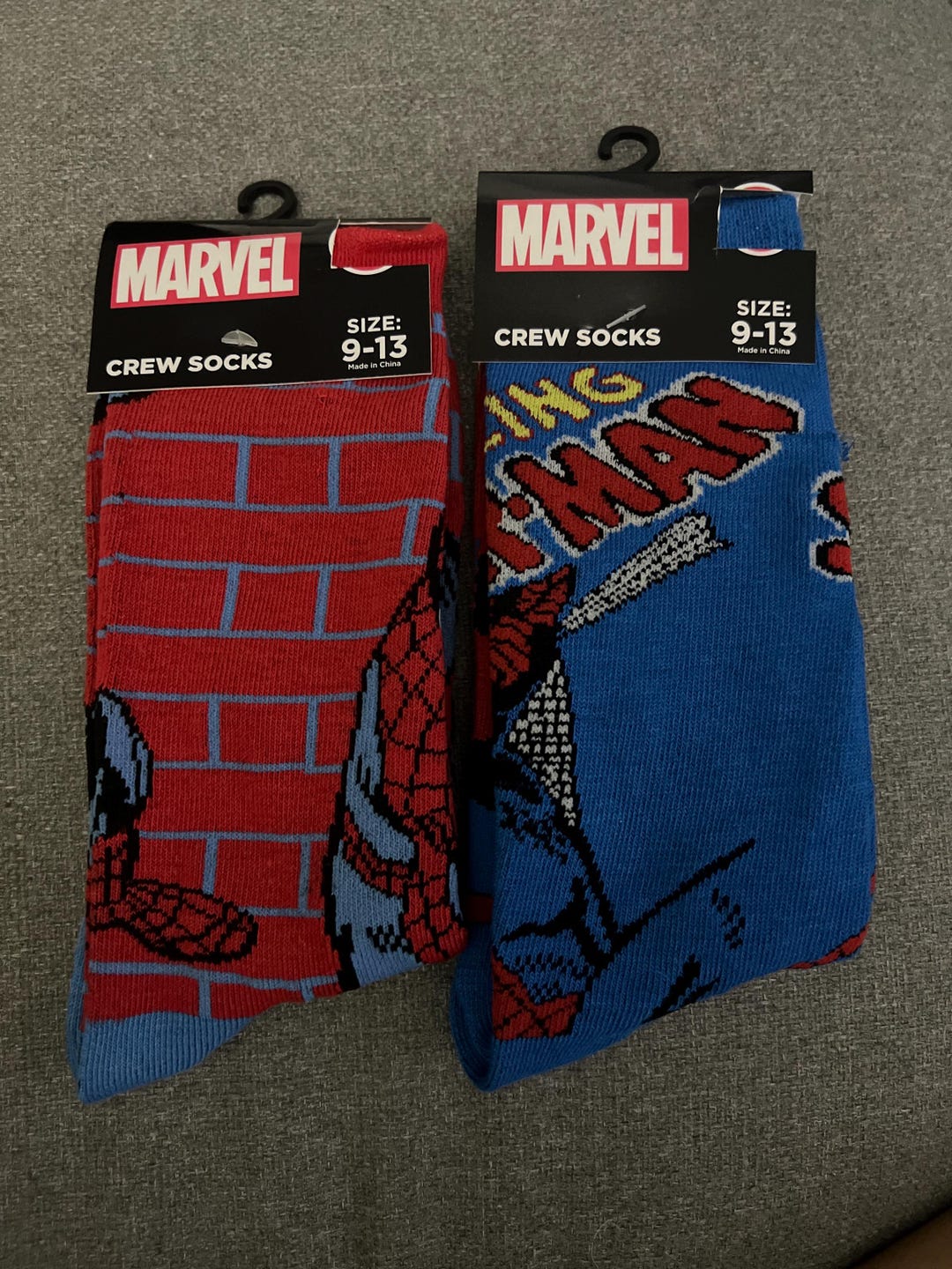 Spiderman Socks, the Amazing Spiderman Marvel - Etsy