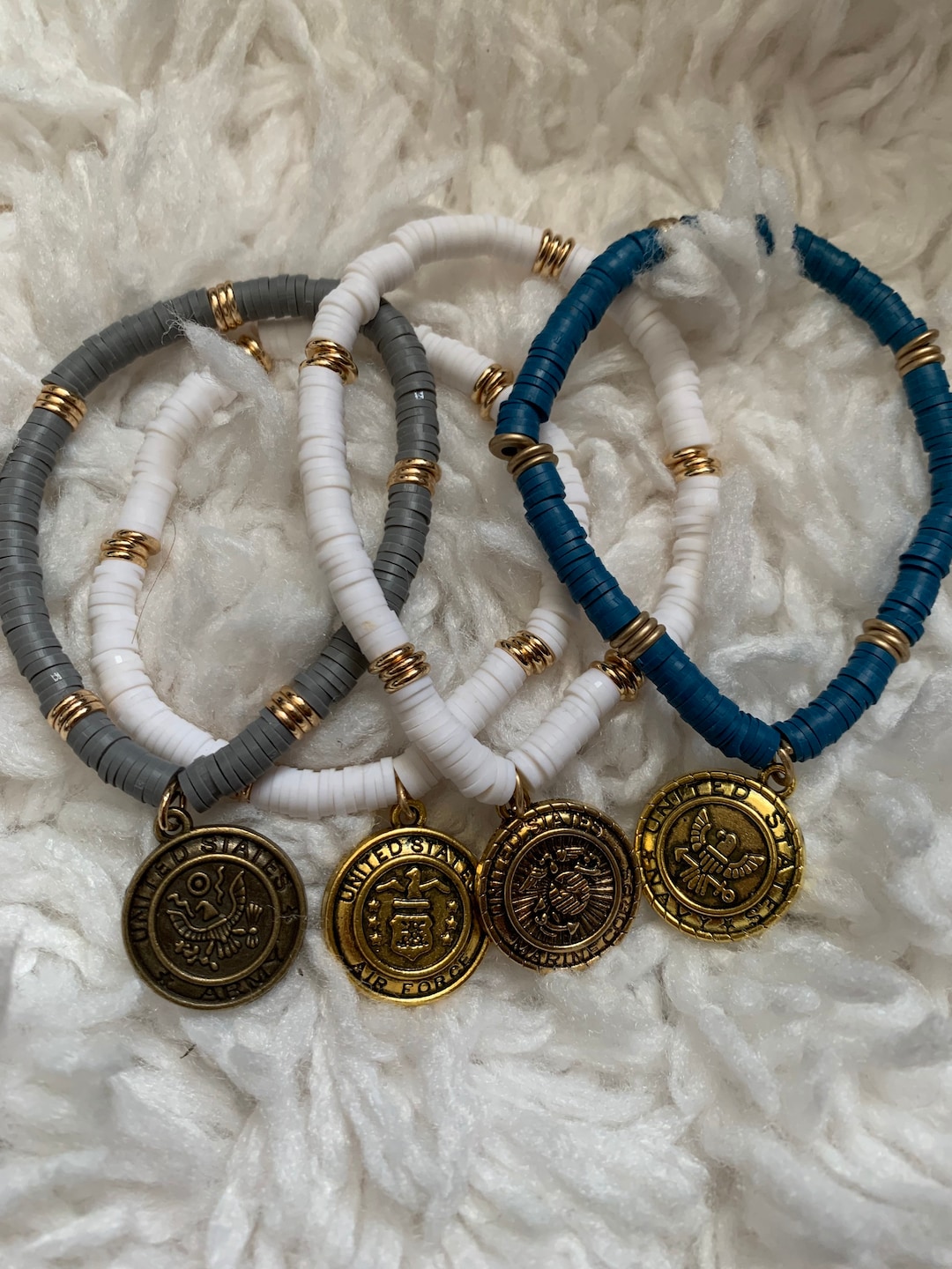 Military Jewelry Army Navy Air Force Marines Bracelet. Veterans Day ...