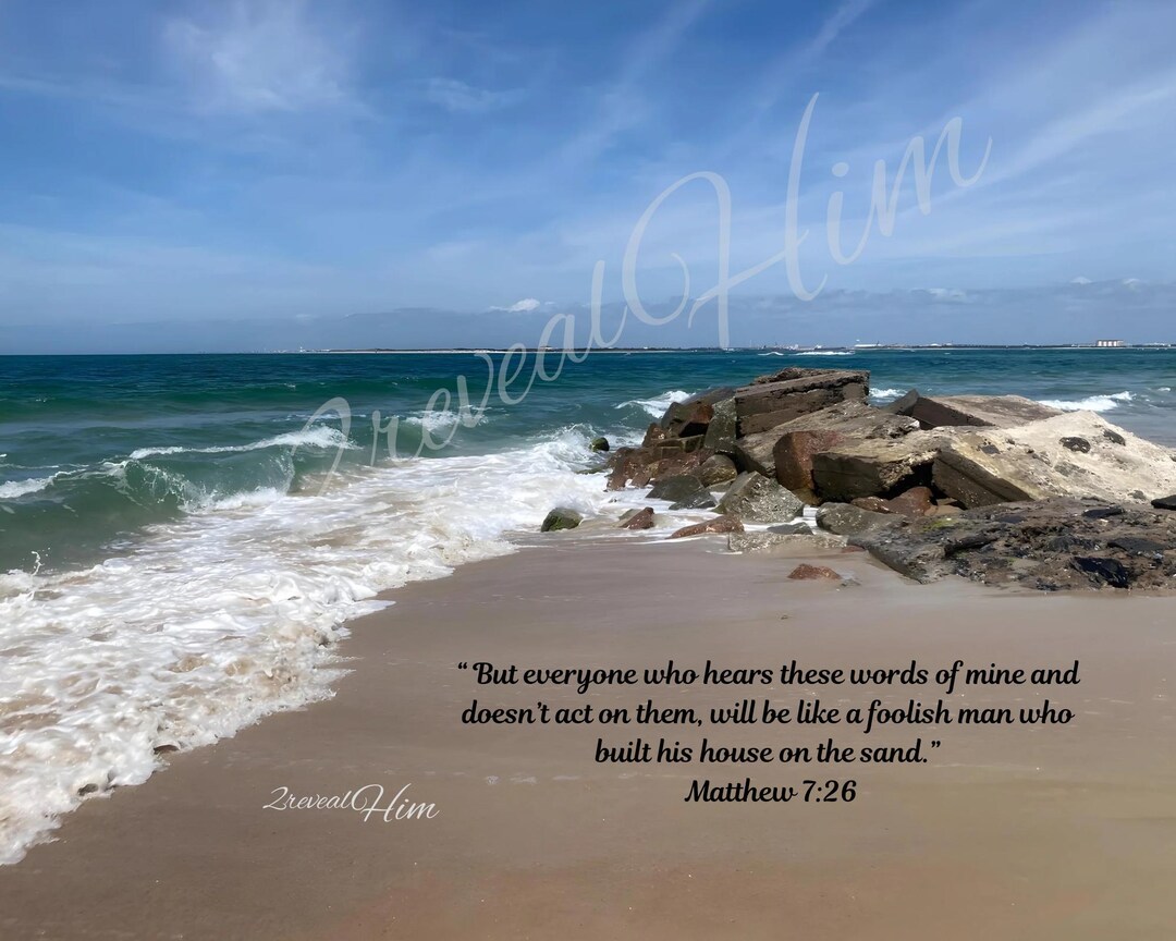 The Rock of Jesus Christ, Christian Wall Art, Scripture, Digital ...