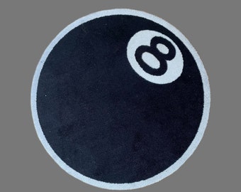 Billiards 8 Ball Rug - Etsy