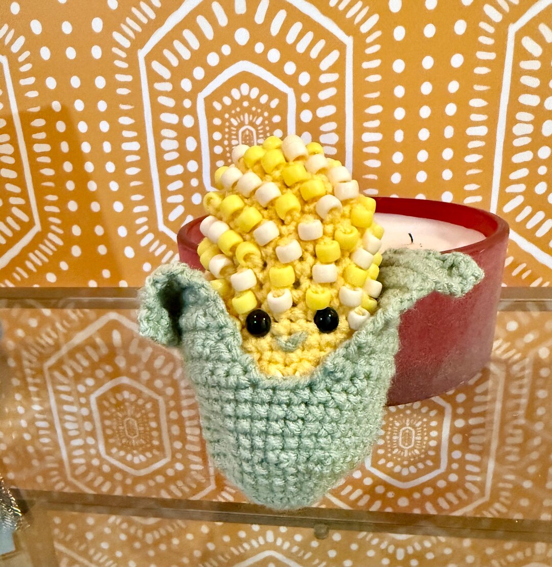 Emotional Support Beaded Fidget Corn Friend Crochet Fidget Toy - Etsy