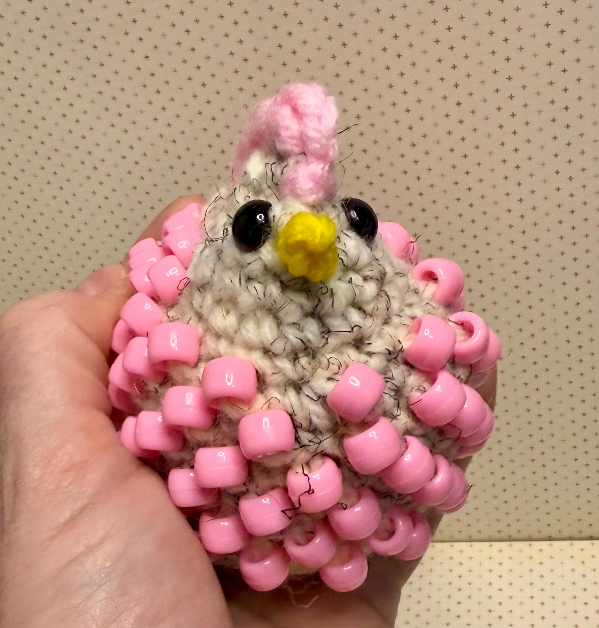 Beaded Fidget Chicken Crochet Pattern: No Sew Toy (PDF Pattern) - Etsy