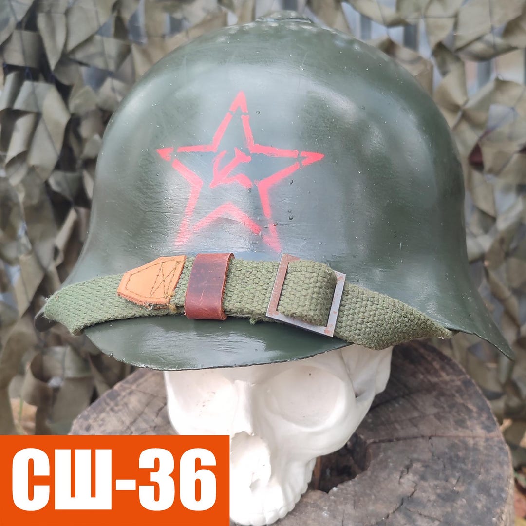 Soviet Ssh-36 Helmet | Authentic Military Collectible | Vintage USSR ...