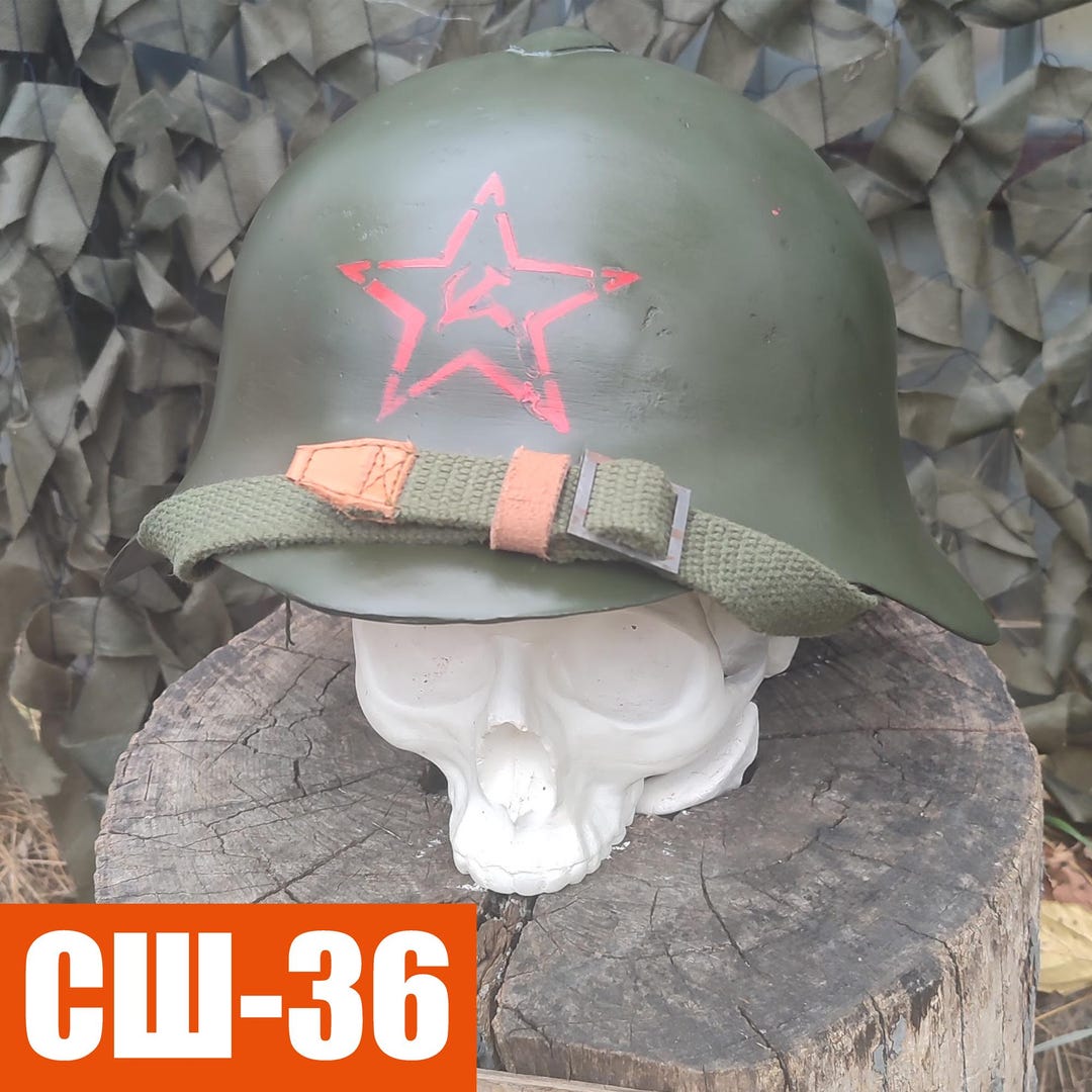 Soviet Helmet Ssh-36 Original WWII Collectible Military Gear ...