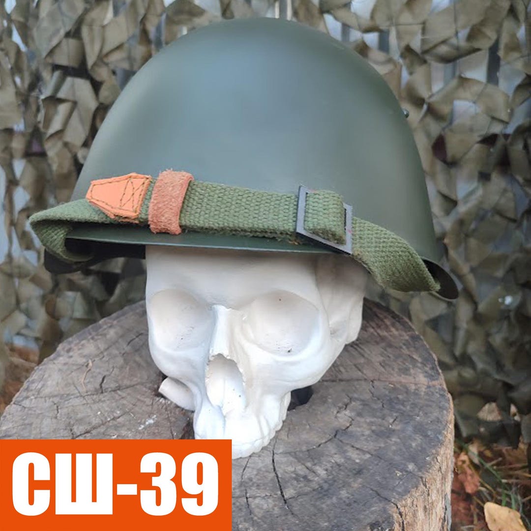 Ssh-39 Soviet WWII Steel Helmet | Authentic Vintage Military Collectible | Original 1939 Soldier ...