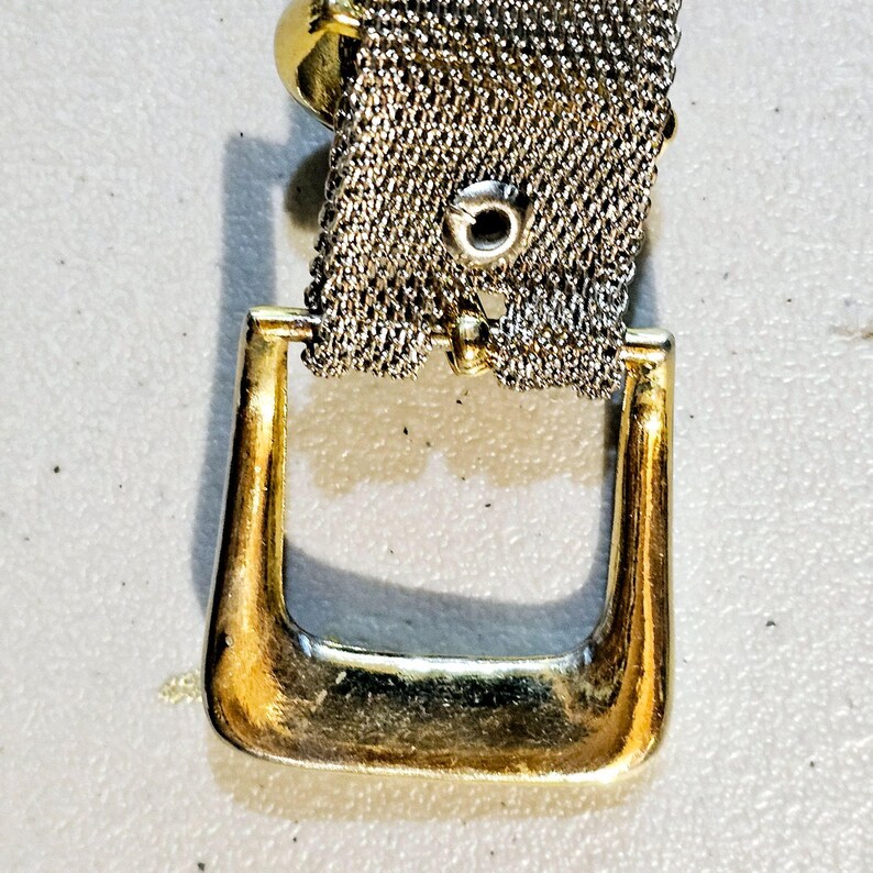 Vintage 90's Two Tone, Gold & Silver Mesh Belt, 40l X 1 1/4w - Etsy