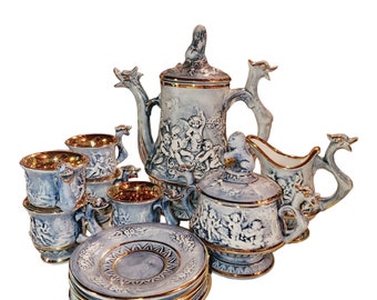 Capodimonte Tea Set - Etsy