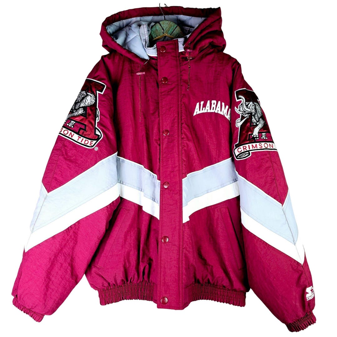 Vintage1990's Starter University of Alabama Crimson Tide Puffer Zip ...