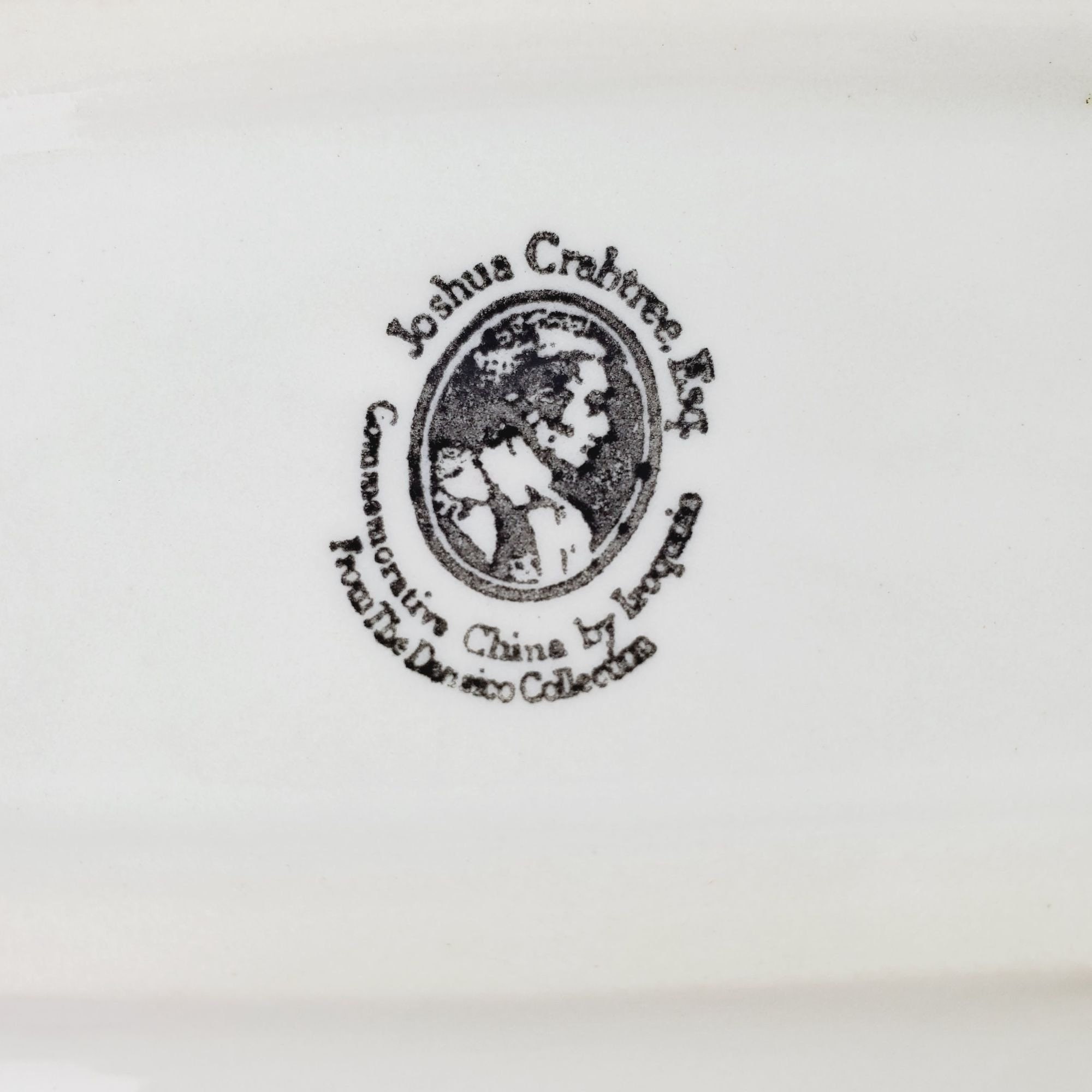 Joshua Crabtree Esq. Commemorative China by Iroquois From the Dansico ...