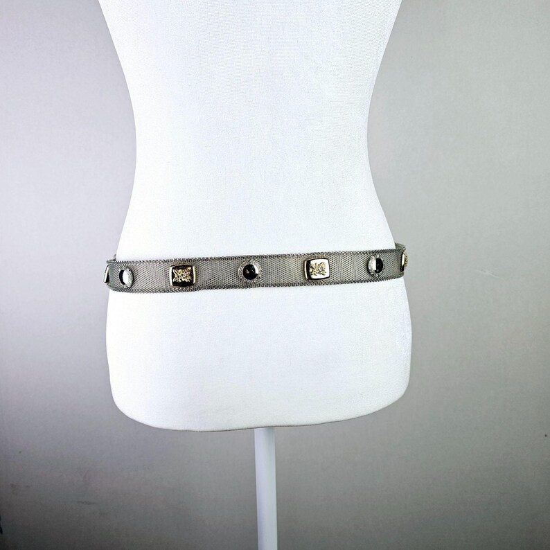 Vintage 90's Two Tone, Gold & Silver Mesh Belt, 40"l X 1 1/4"w - Etsy