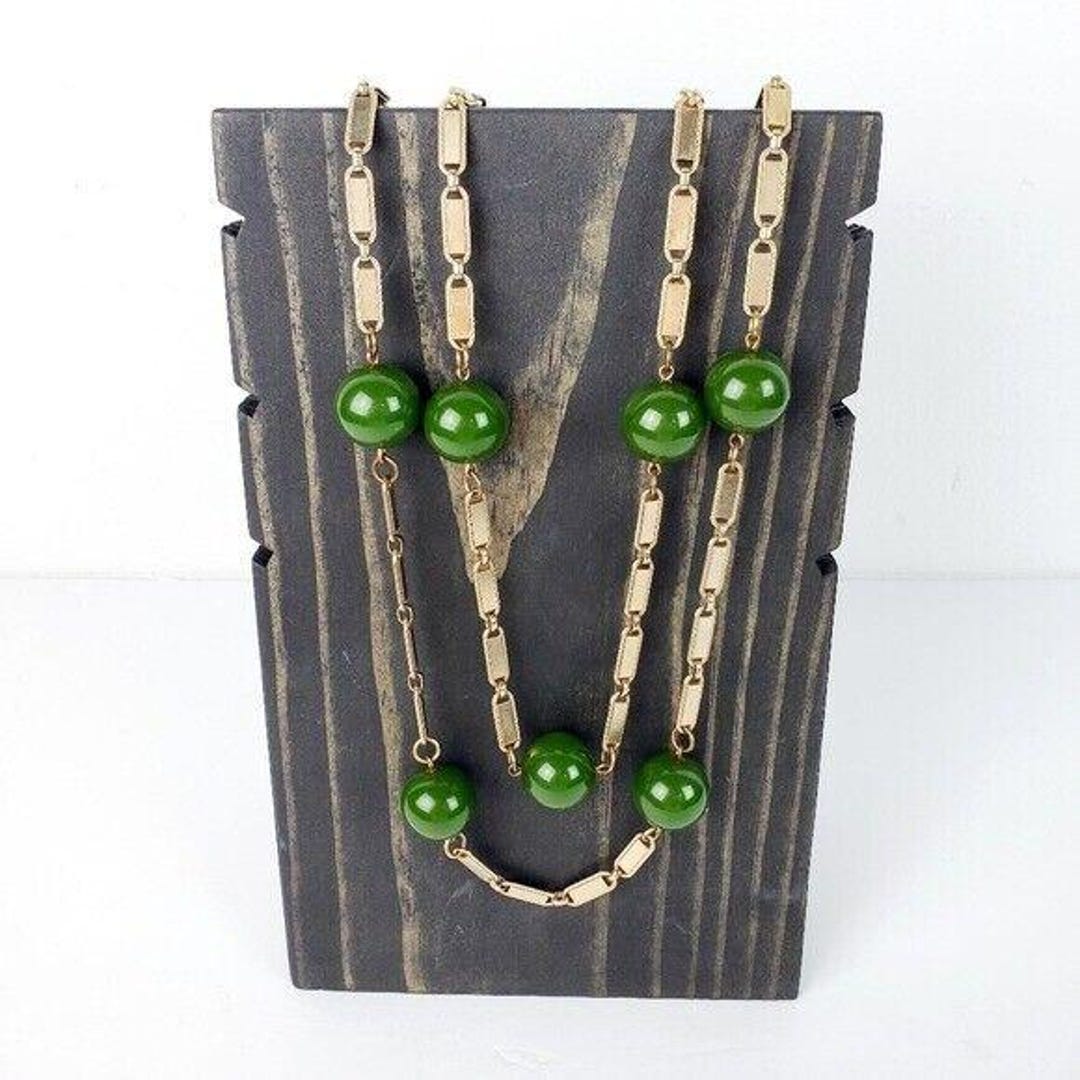 Vintage 1970s Double Ball & Chain Full Length Necklace MUST SEE! - Etsy