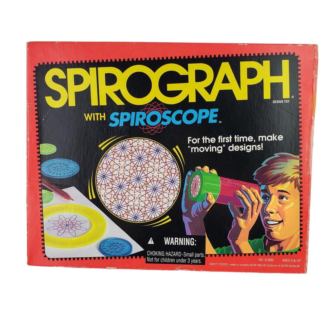 Vintage 1994 Spirograph With Spiroscope by Kenner, Design Toy, IOB - Etsy