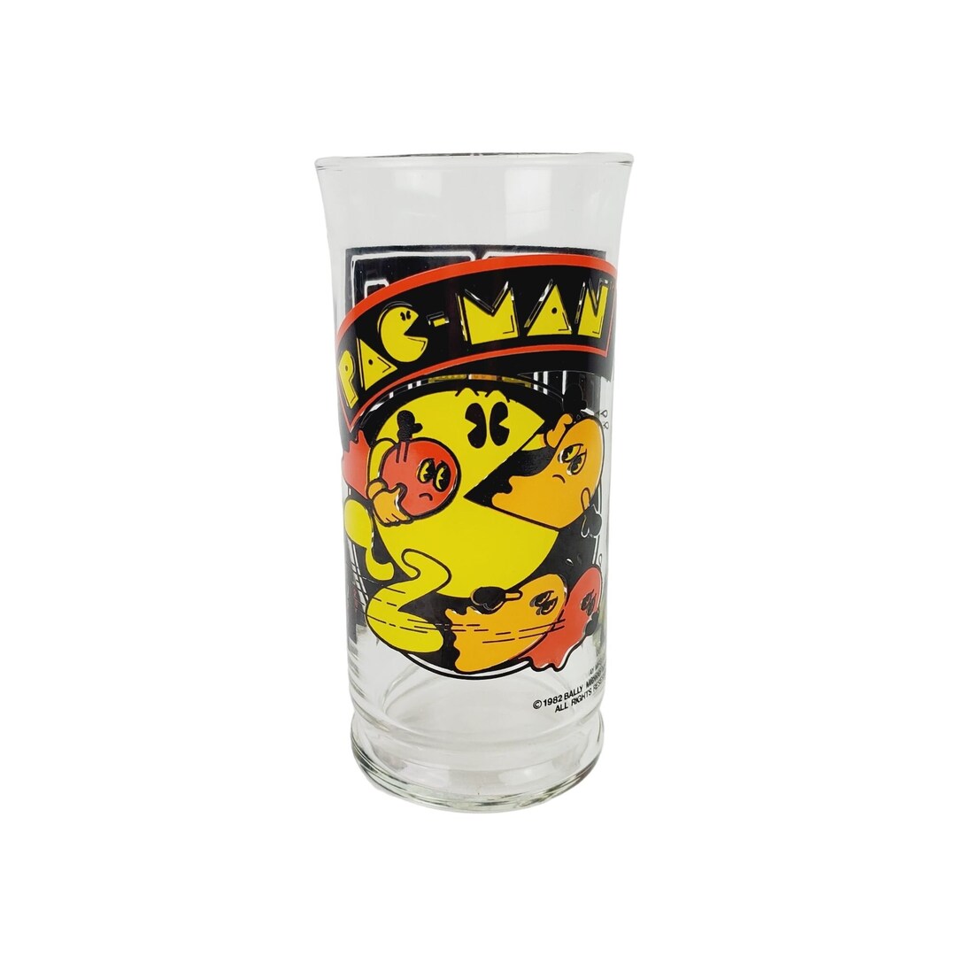 Vintage 1982 Pac-man Glass by Bally Midway Mfg Co., NWOB - Etsy