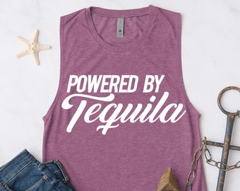 Drinks Well With Others Muscle Tank Top Funny Cute Tequila - Etsy