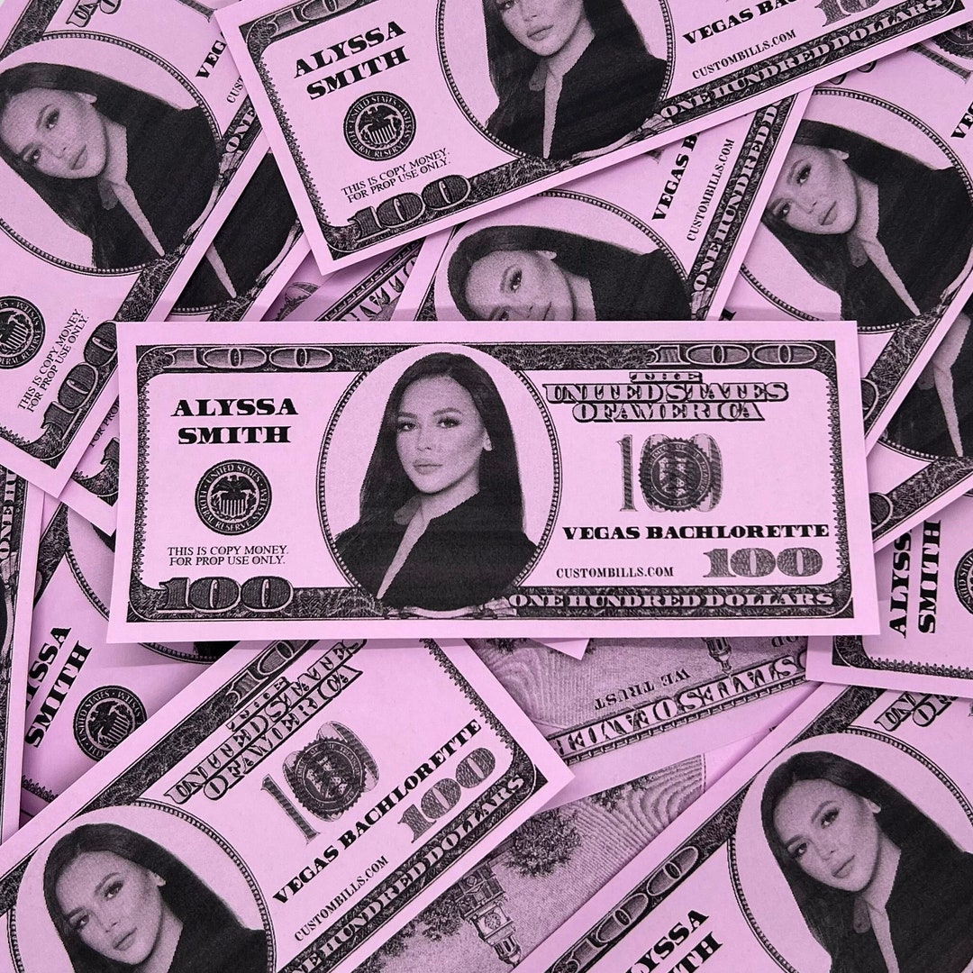 Lilac Purple Prop Custom Fake Money Cash Bills Bachelorette Party ...