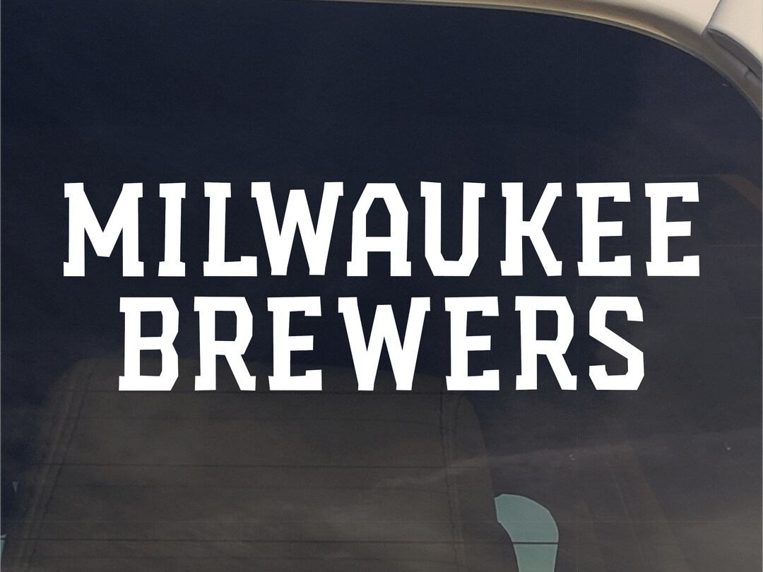 Milwaukee Brewers Car Decal, Window, Laptop, Bumper Sticker, Hydroflask ...