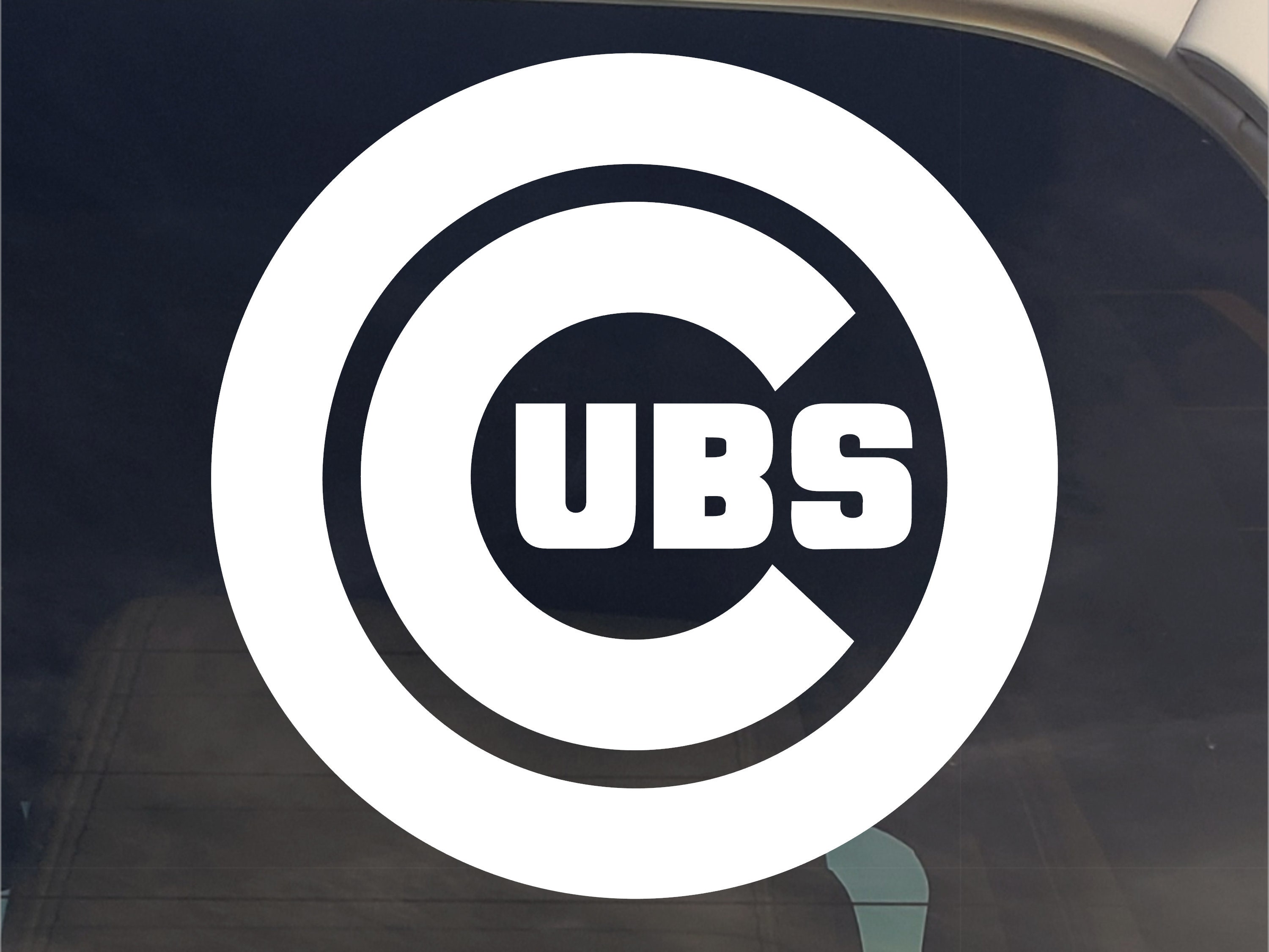 Chicago Cubs Car Decal, Window, Laptop, Bumper Sticker, Hydroflask ...