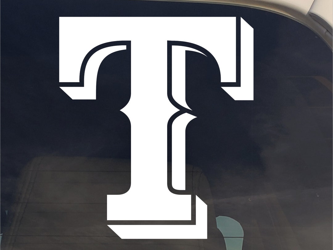 Texas Rangers Car Decal, Window, Laptop, Bumper Sticker, Hydroflask ...