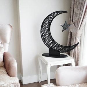 Crescent Moon With Star Ramadan Decoration Islamic Home Decor Ramadan ...