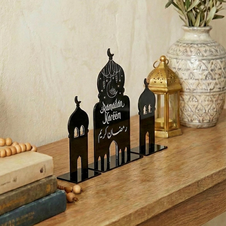 Ramadan Decoration Mosque Minaret Set for Table Ramadan Home Decor Eid ...