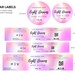 Editable Pink Product Labels Template - Body Butter, Sugar Scrub ...