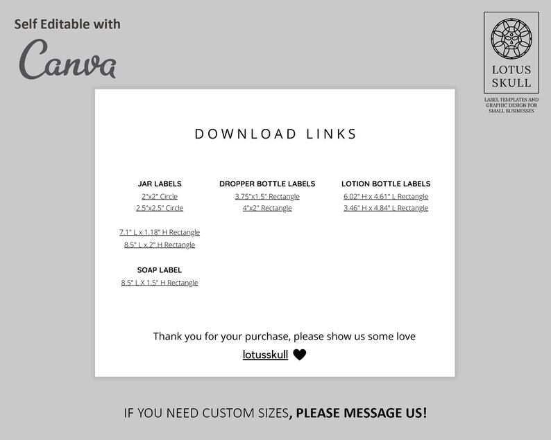 Editable Pink Rose Cosmetic Label Templates Body - Etsy