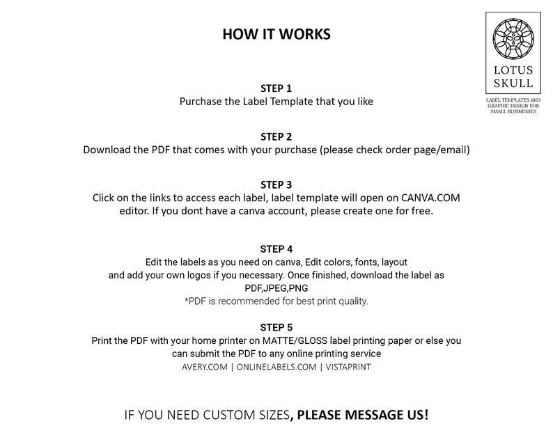 Editable Teal Blue Gold and Marble Label Template - Etsy