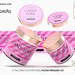 Editable Pink Pattern Cosmetic Label Templates Body Butter,shower ...