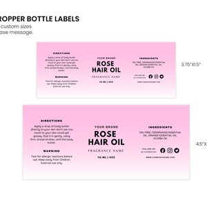Editable Pink Cosmetic Product Labels - Rose, Sugar Scrub Label, Body ...