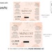 Editable Rose Gold Cosmetic Label Template Body Butter, Dropper Labels ...