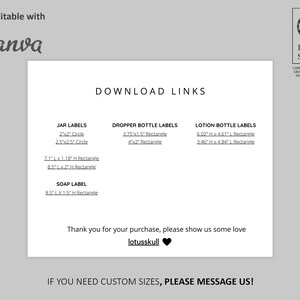 Editable Eucalyptus Label Template - Body Butter, Dropper Bottle, Jar ...