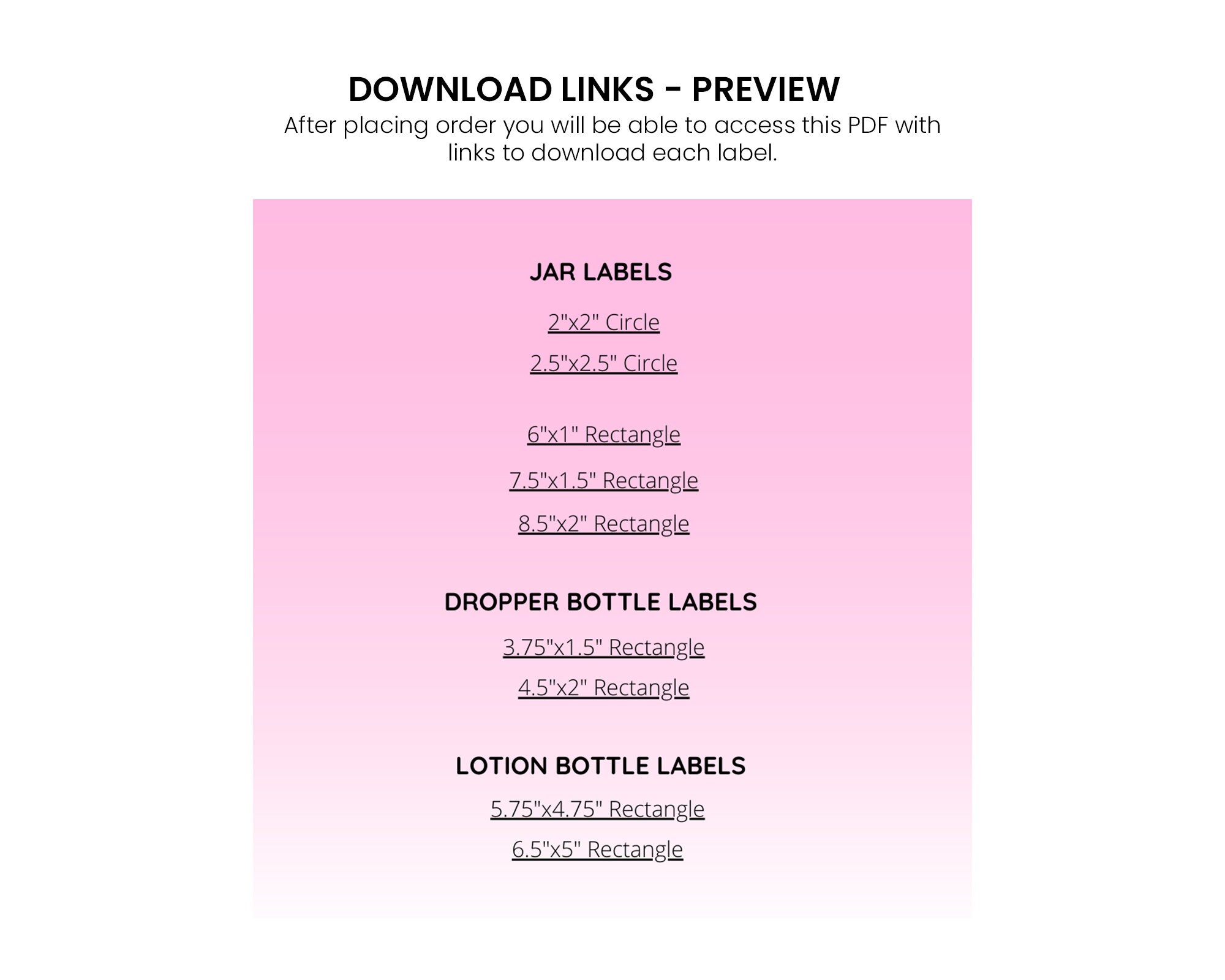 Editable Pink Cosmetic Product Labels Rose, Sugar Scrub Label, Body ...