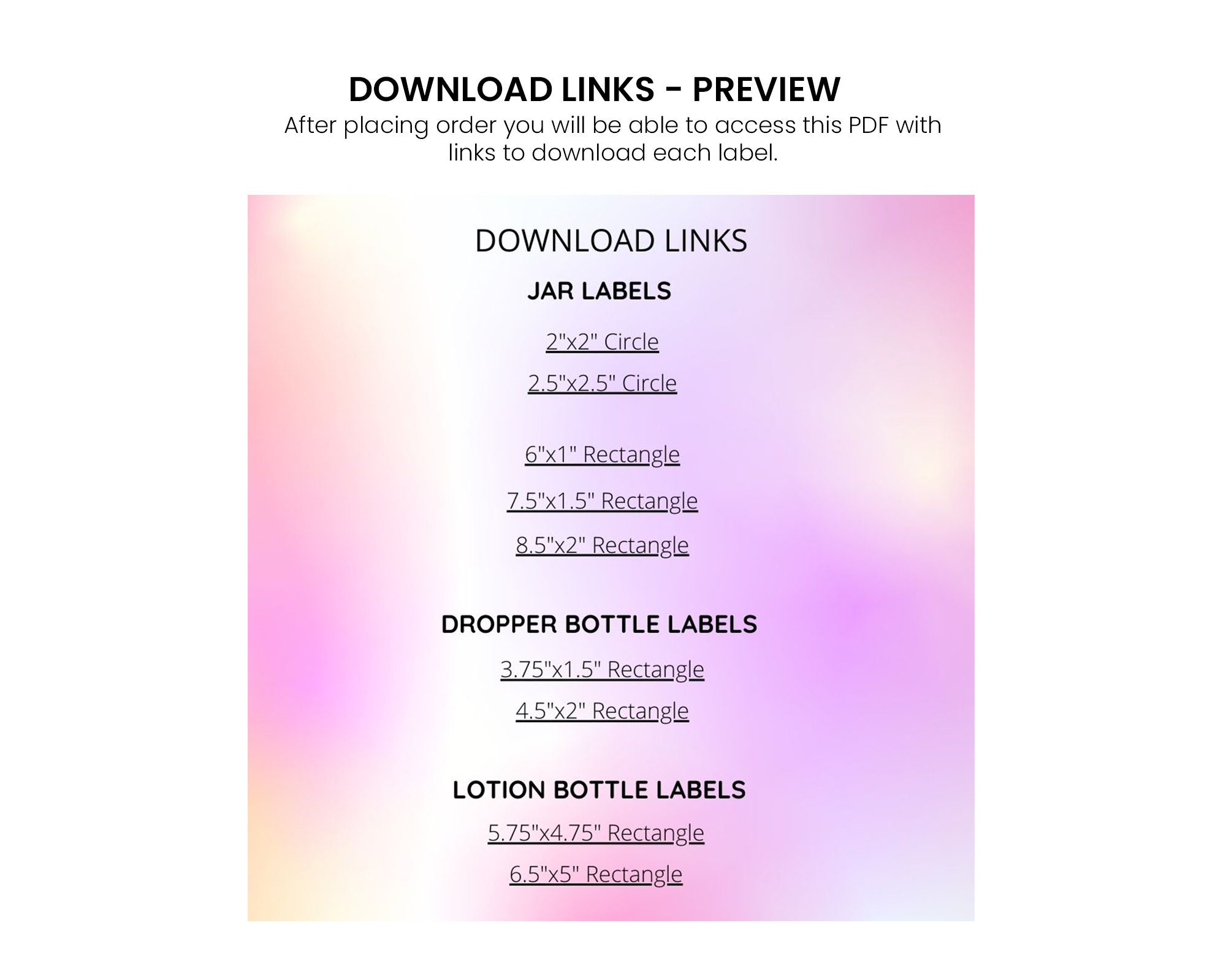 Editable Pink Product Labels Template Body Butter Sugar - Etsy Canada