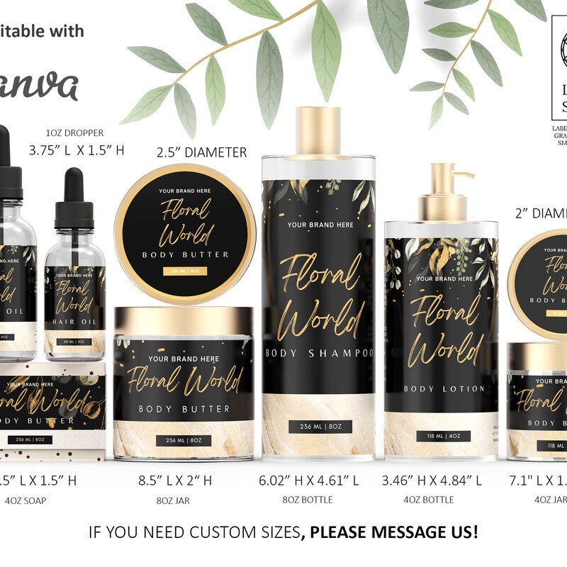 Label Template - Etsy